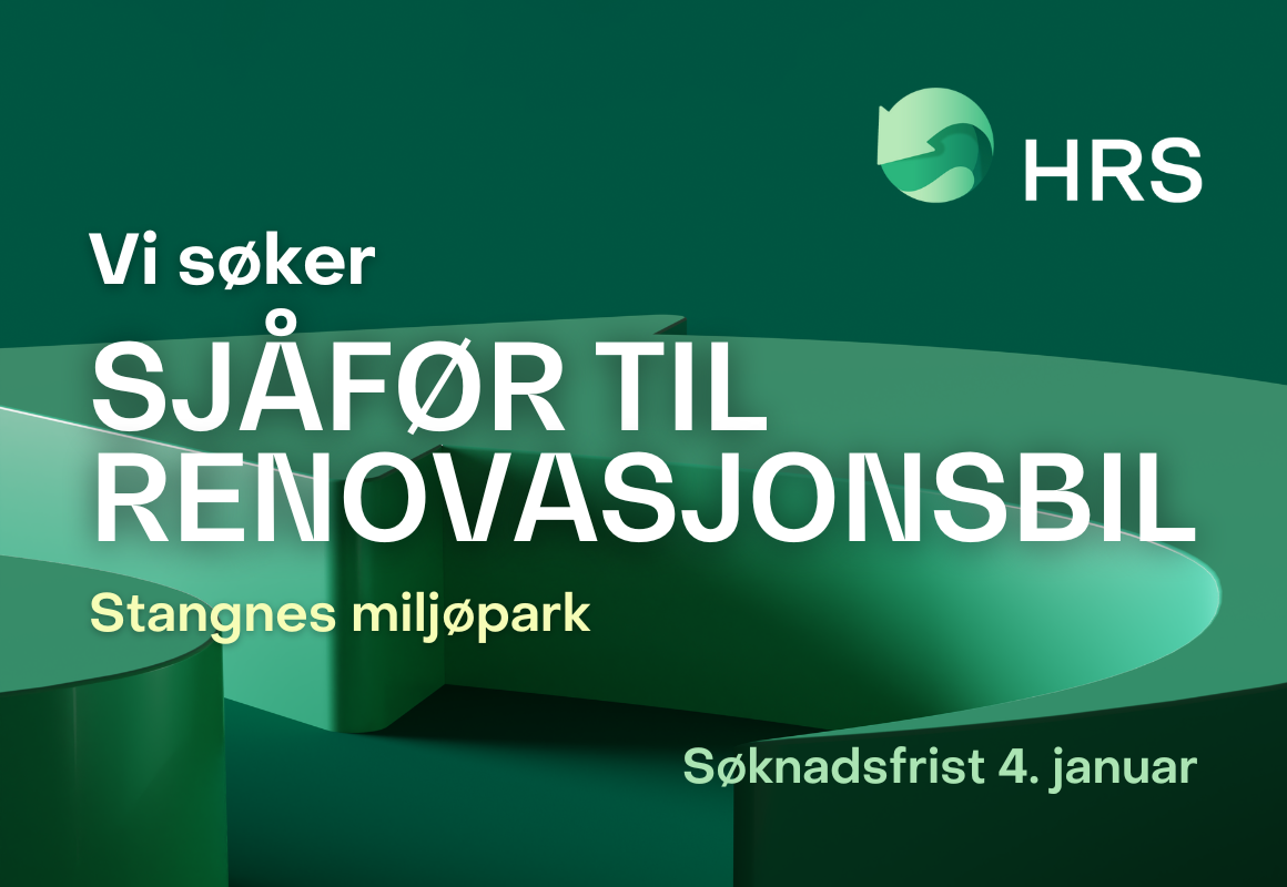 HRS Husholdning AS søker sjåfør til renovasjonsbil - HRS rekruttering